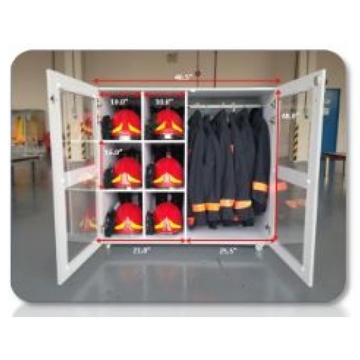 Wooden Cabinet with Glass Door for CERT PPE - Industrial Safety ...