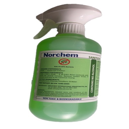 NC Sanitising Disinfectant with Pump 300ml (Water-Based, Alcohol Free ...